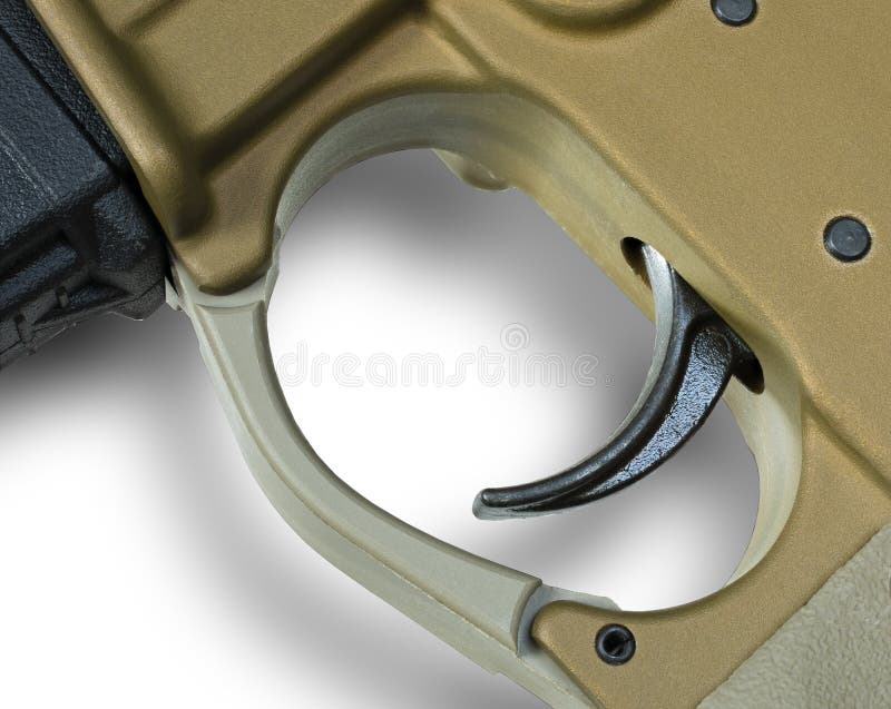 AR-15 trigger and shadow stock photo. Image of trigger - 272308454