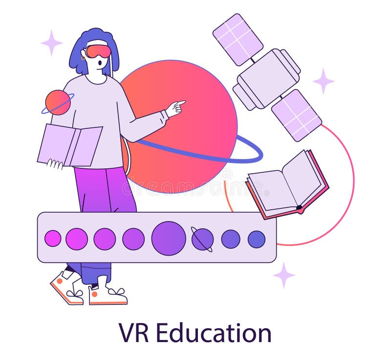 Ar and vr2. Flat Vector stock vector. Illustration of technology ...