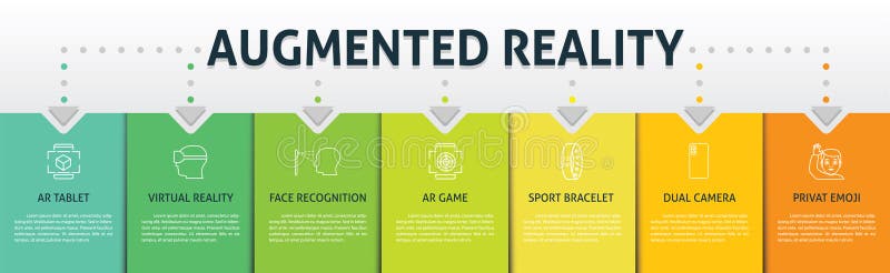Ar and Vr Infographics Vector Design. Timeline Concept Include ...