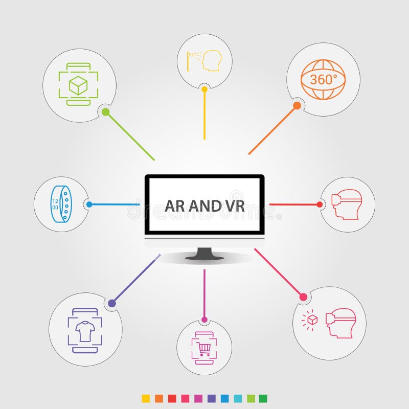 Ar and Vr Infographics Vector Design. Timeline Concept Include ...