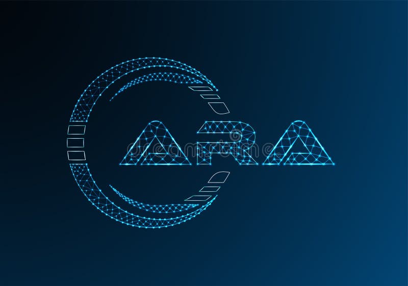 ARA Low Poly Letter Logo Vector Design. Stock Illustration ...