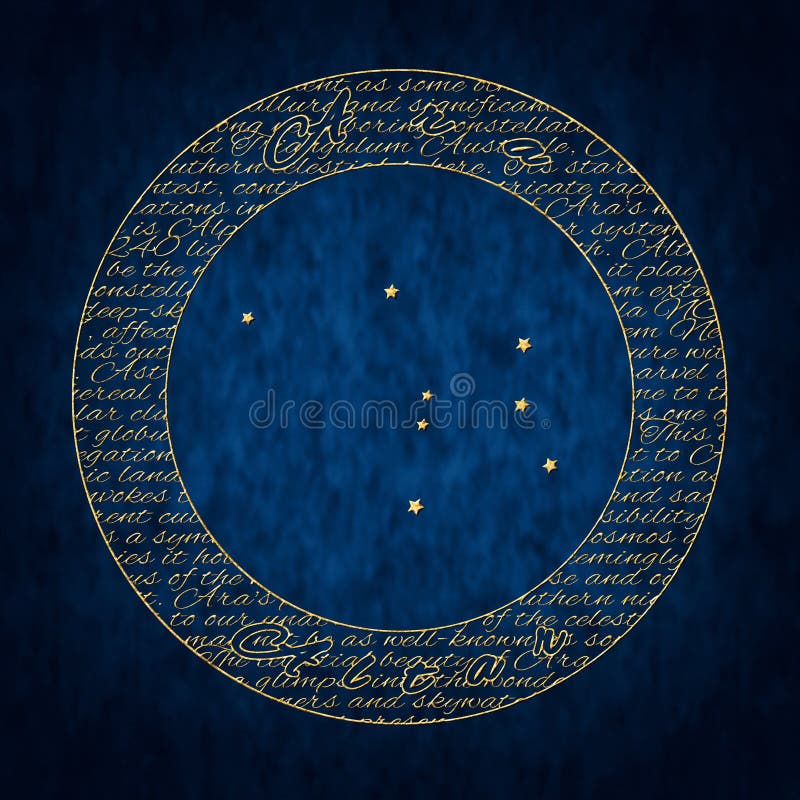 Ara Star Constellation, Altar Constellation Stock Illustration ...