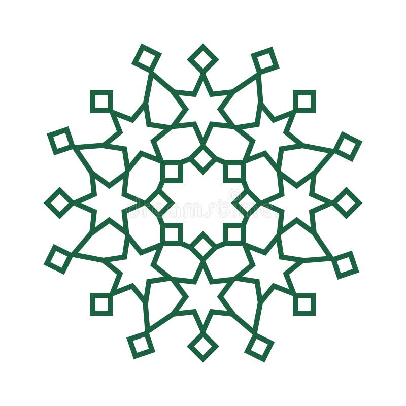 Arab American Heritage Month Mosaic Design Element Stock Illustration ...