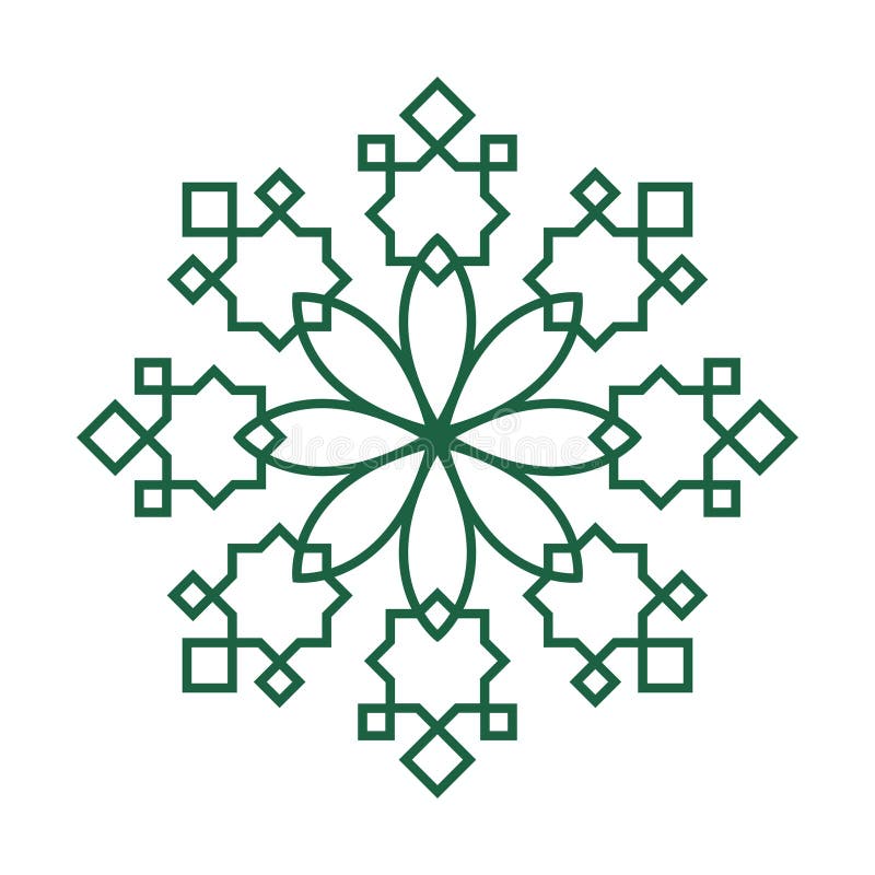 Arab American Heritage Month Mosaic Design Element Stock Illustration ...