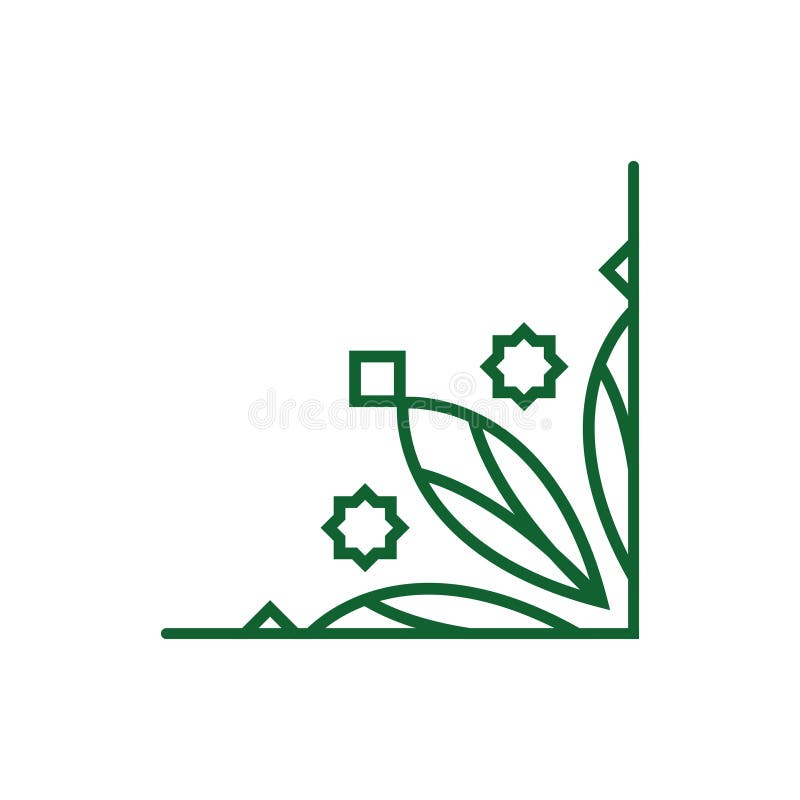 Arab American Heritage Month Mosaic Design Element Frame Stock ...