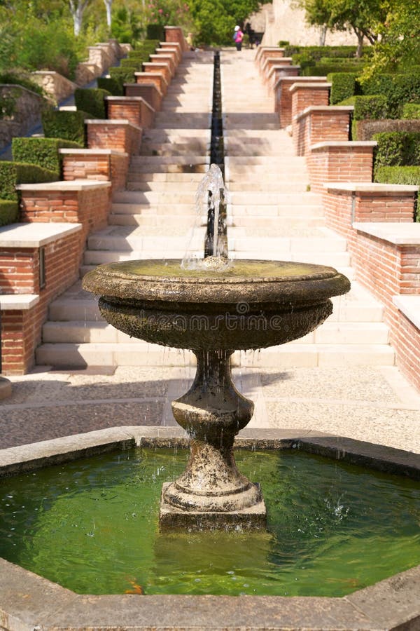 Arab ancient fountain stock image. Image of white, europe - 18419887