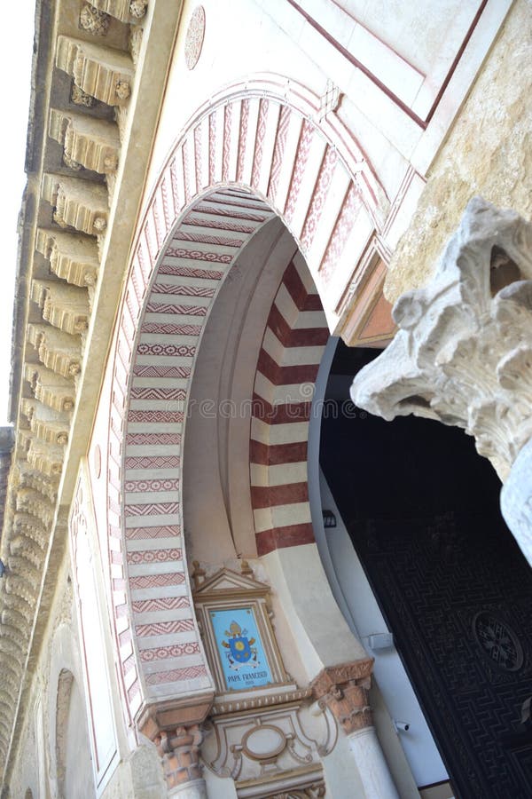 Arab Arches and Columns Inside the Mosque of Cordoba, Stock Photo ...
