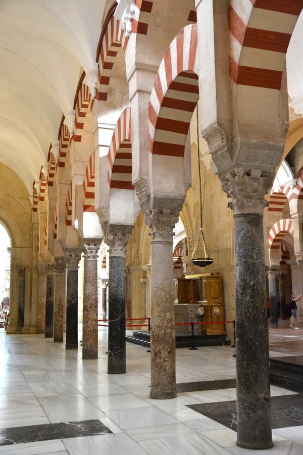 Arab Arches and Columns Inside the Mosque of Cordoba, 2020 Editorial ...