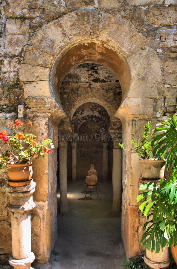 Arab Baths in Palma De Mallorca Stock Photo - Image of ancient ...