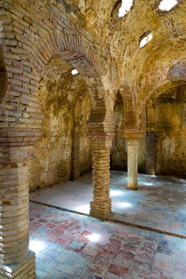 Arab Baths of Ronda Spain stock image. Image of arch - 94628291