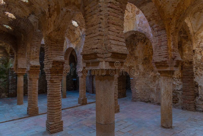 Arab Baths in Spanish Town Ronda. Stock Image - Image of nazari, hammam ...