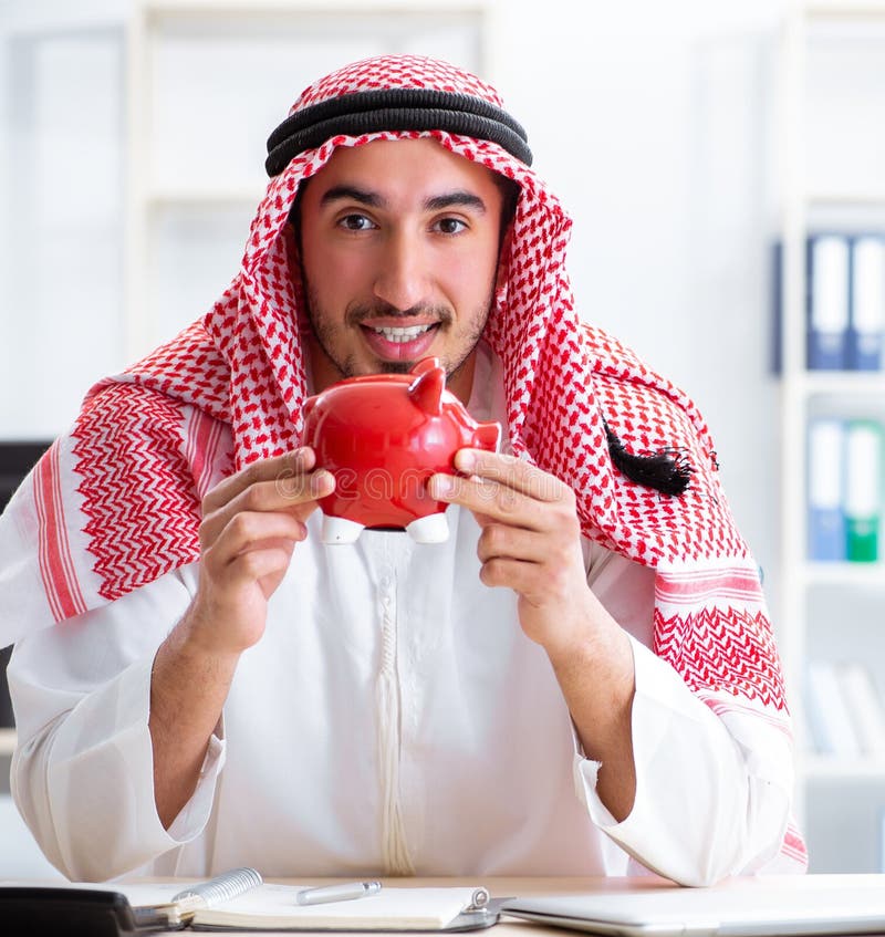 Arab Businessman Working in the Office Stock Photo - Image of arabian ...