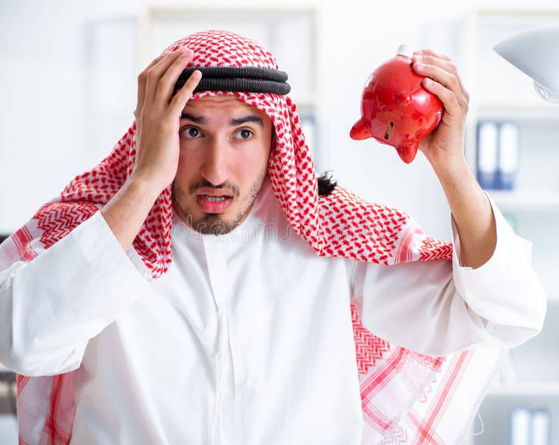 Arab Businessman Working in the Office Stock Photo - Image of islamic ...