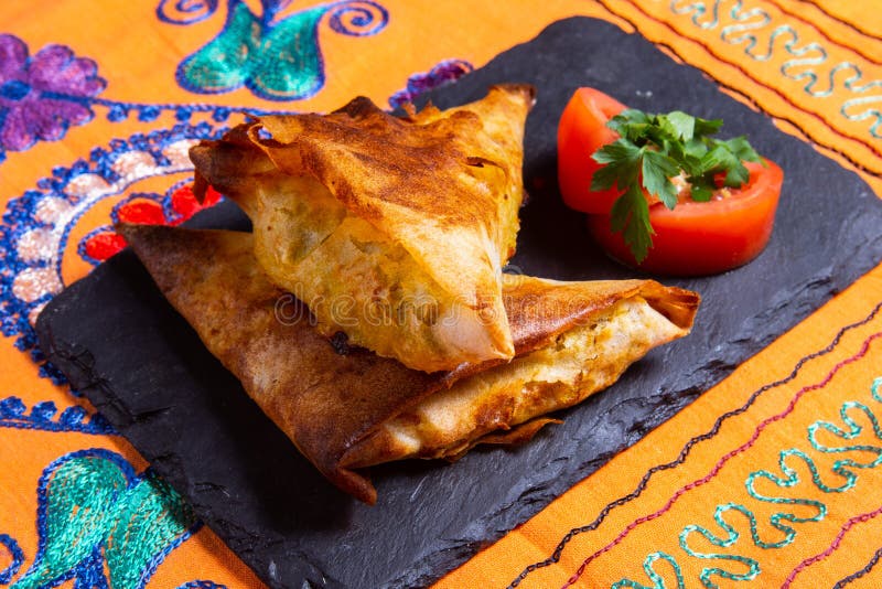 Arab chicken briwats stock image. Image of breakfast - 176843569