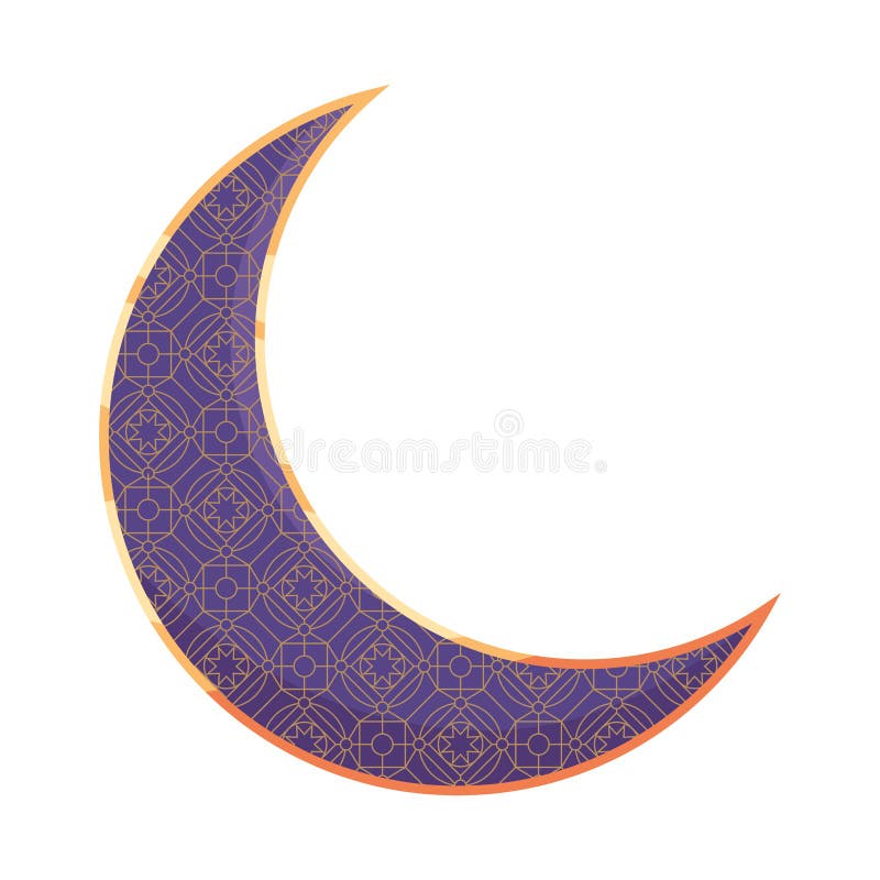 Arab crescent moon stock vector. Illustration of muslim - 267922690
