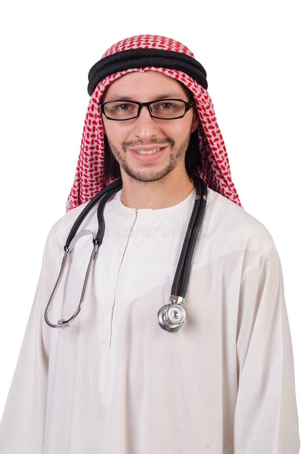 Arab Doctor with Stethoscope Stock Photo - Image of medical, laboratory ...