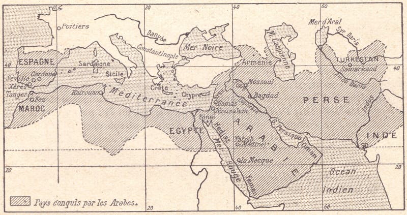 The Arab Empire stock illustration. Illustration of poster - 345483817