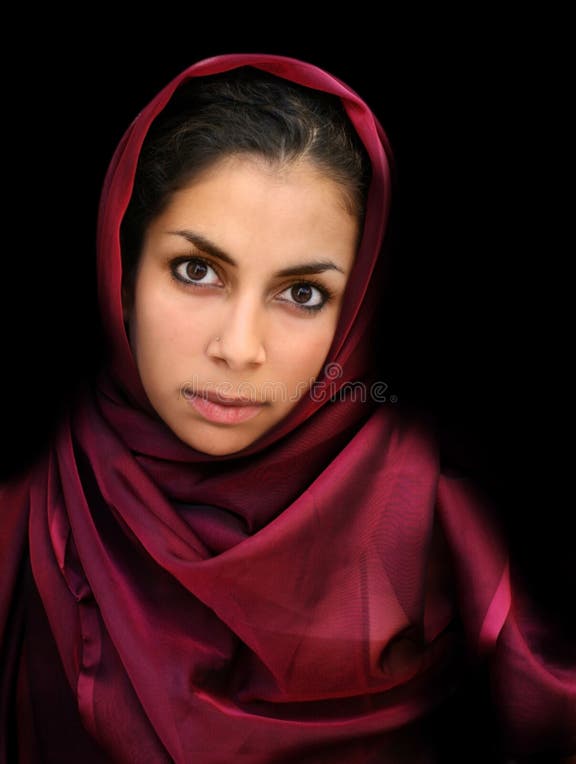 Arab girl stock image. Image of covered, gaze, middle - 7540783