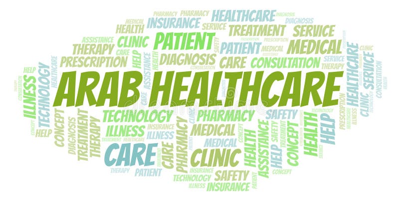 Arab Healthcare Word Cloud. Stock Illustration - Illustration of ...