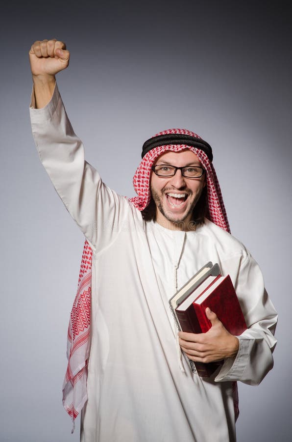 Arab man with book stock image. Image of reading, diversity - 40893447
