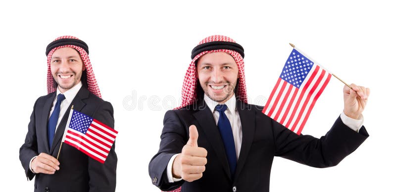 Arab Man in Diversity Concept Stock Image - Image of flag, arabian ...
