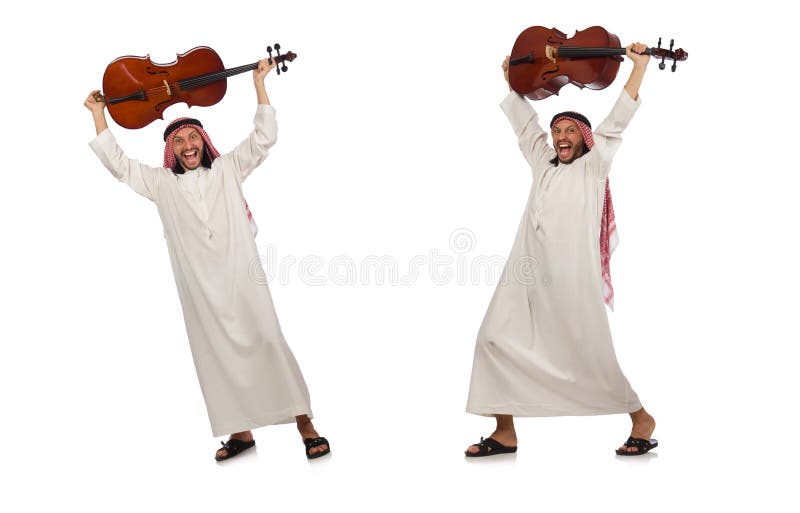 The Arab Man Playing Musical Instrument Stock Image - Image of islam ...