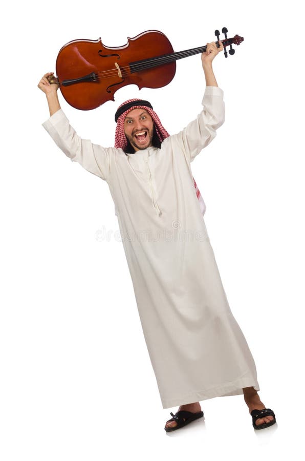 Arab Man Playing Musical Instrument Stock Photo - Image of cellist ...