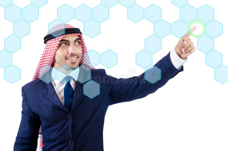Arab man stock photo. Image of desktop, icon, isolated - 33137006
