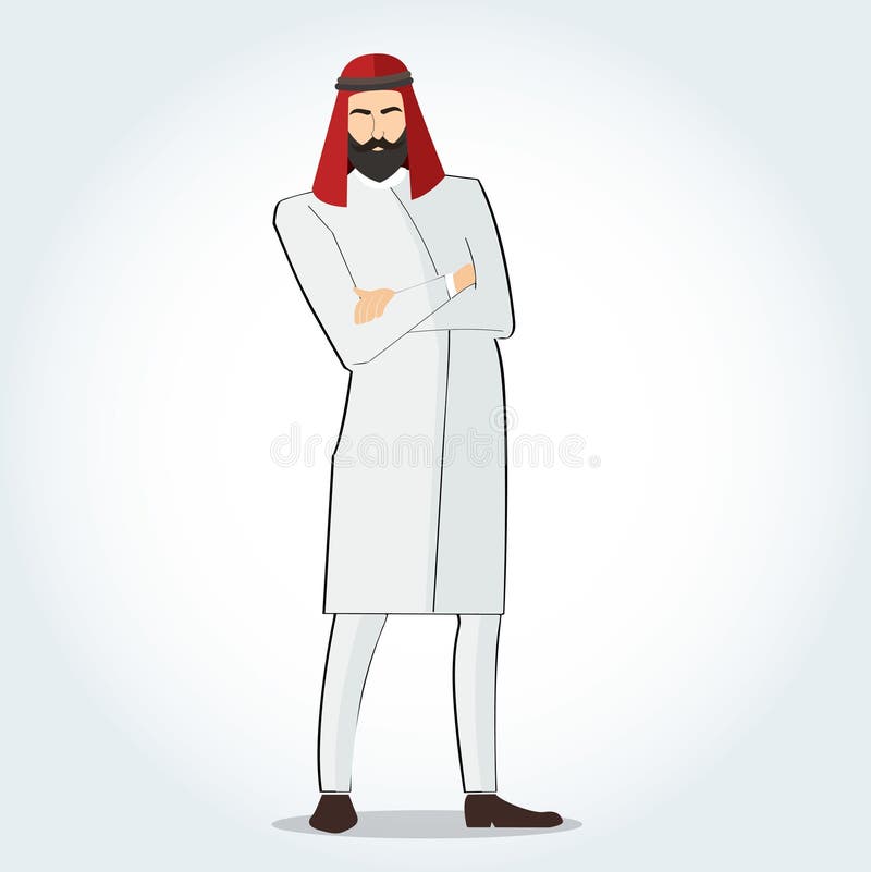 Arab Men Symbol , Arabian Vector Icon Stock Vector - Illustration of ...