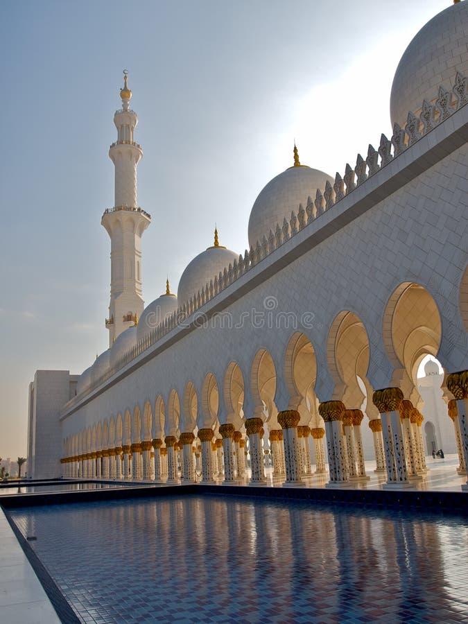 Arab mosque stock photo. Image of arabia, dhabi, holy - 14547004