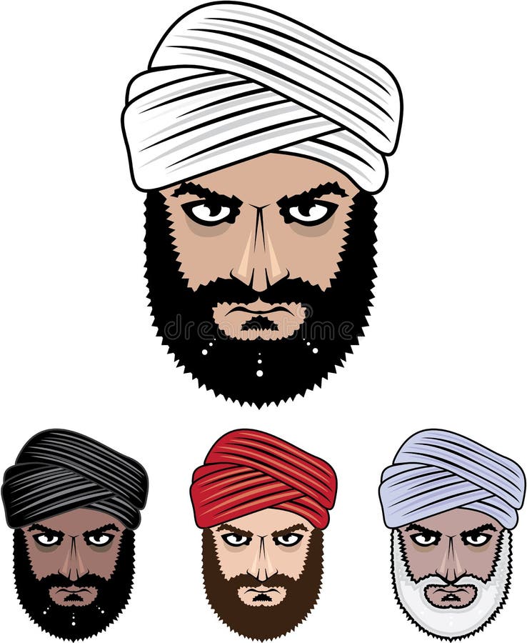 Arab Muslim vector stock vector. Illustration of clothing - 49277439