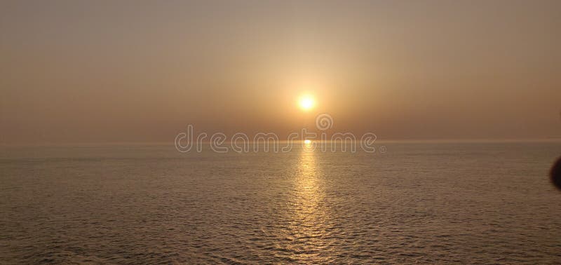 Arab ocean stock image. Image of horizon, shore, dawn - 180209313