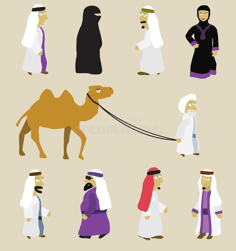 Arab Child stock vector. Illustration of kuwait, kuwaiti - 65518208