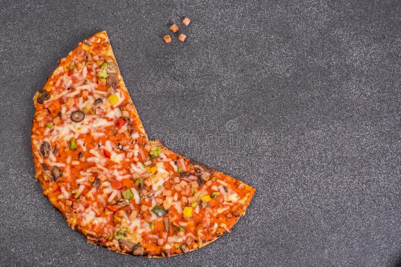 Arab Pizza with Chicken and Mushrooms Stock Image - Image of ramadan ...