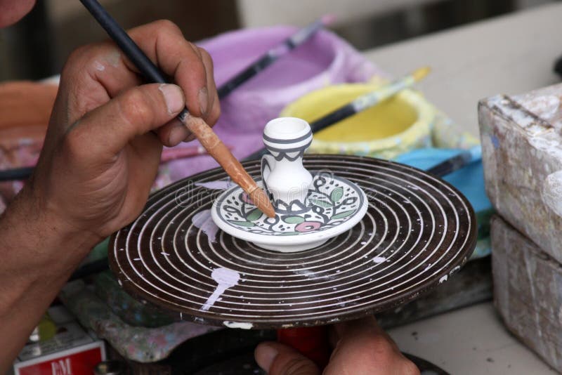 Arab Pottery stock illustration. Illustration of craftsmanship - 9709533