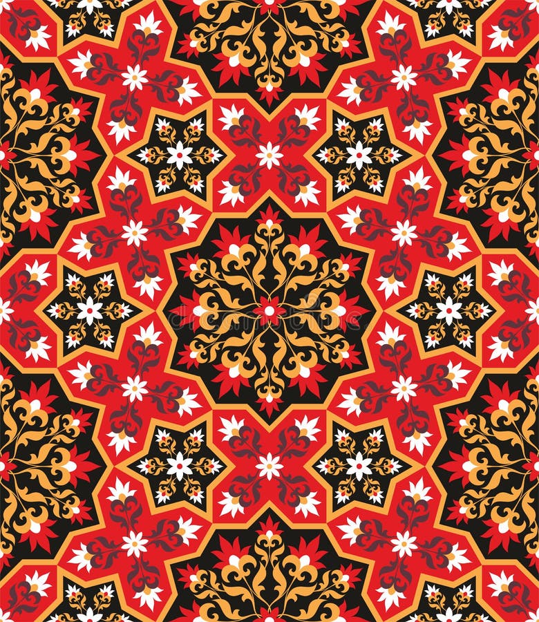 Arab seamless texture stock vector. Illustration of floral - 78661932