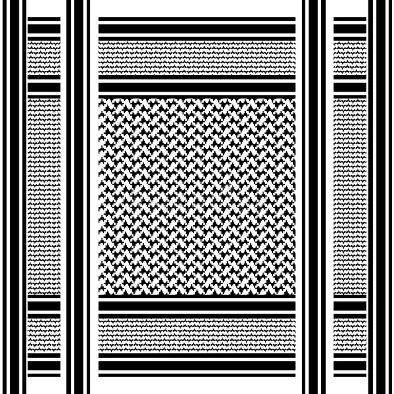 Arab shemagh scarf stock vector. Illustration of elegant - 21507077