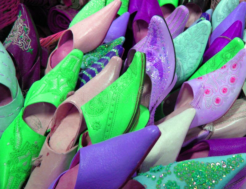 Arab shoes stock photo. Image of arabic, detail, traditional - 188964