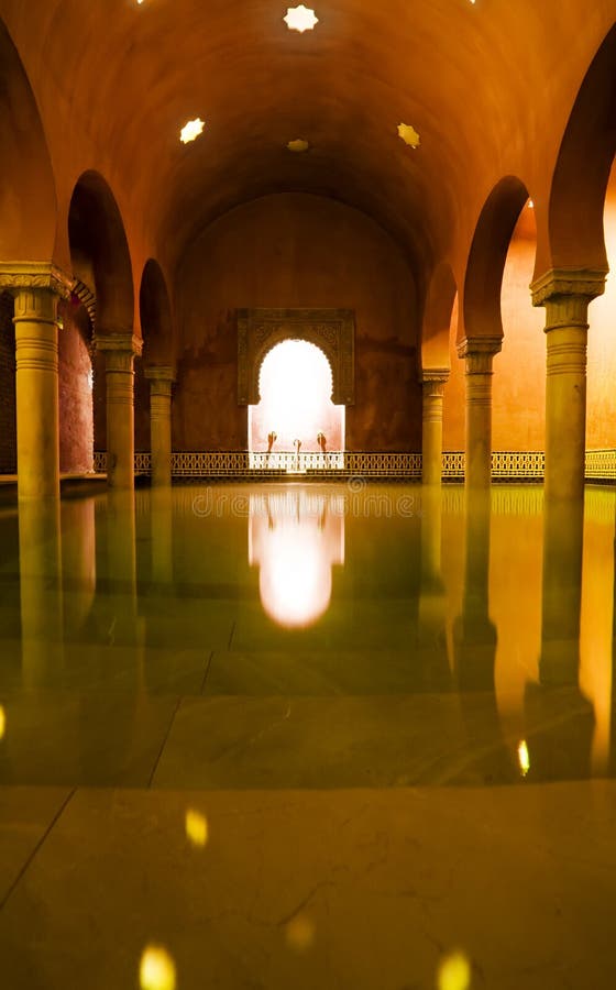Bathing Pool Inside of Hammam Turkish Bath Stock Image - Image of bath ...