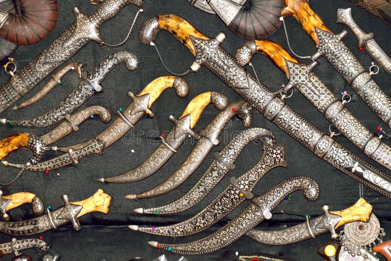 Arab traditional dagger stock image. Image of defence - 5456295