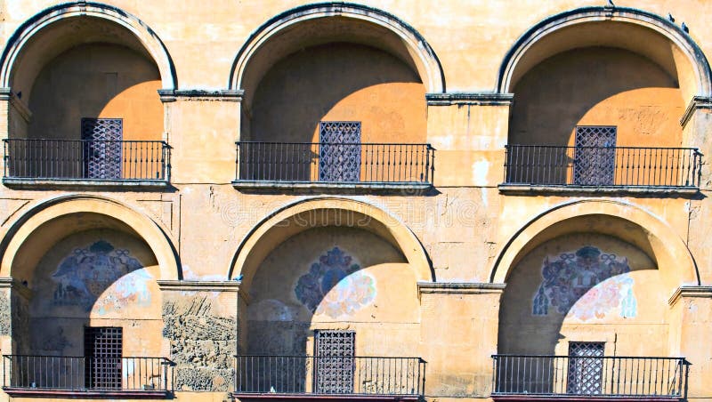 Arab wall stock image. Image of architecture, spain, windows - 25209519