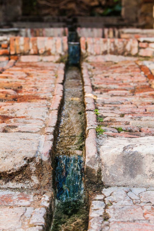 Arab water channel. stock image. Image of detail, arabic - 47013747
