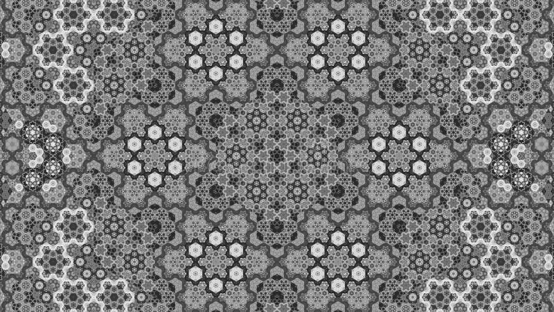 Arabesque in Black and White, Abstract Texture Stock Illustration ...