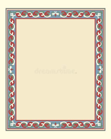 Arabesque Border Stock Illustrations – 87,779 Arabesque Border Stock ...
