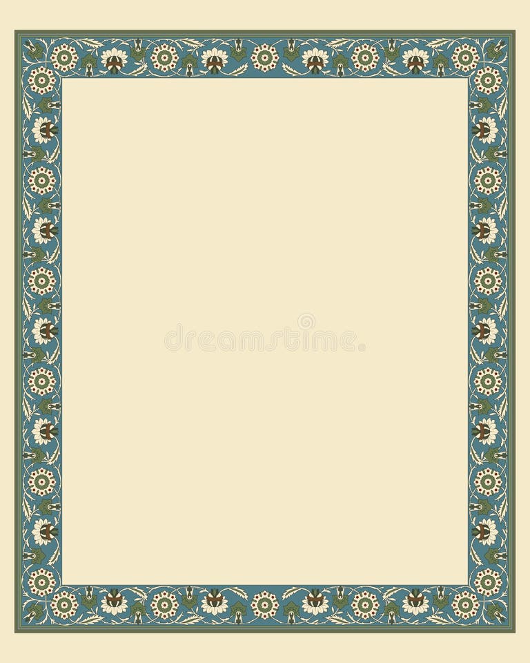 Arabesque Border Stock Illustrations – 87,779 Arabesque Border Stock ...