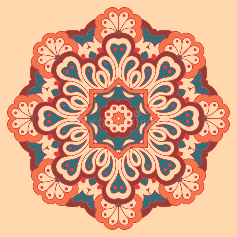 Vector mandala stock vector. Illustration of lace, frilly - 32776507