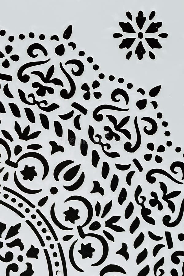 Black Cutout in Topographic Map Style. Black Paper Cut Background ...