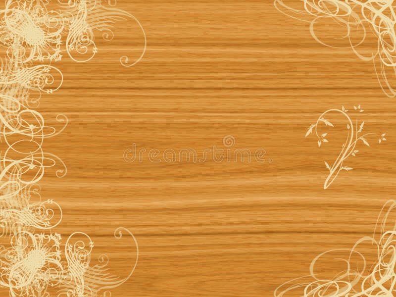 Arabesque design on wood stock illustration. Illustration of wallpaper ...