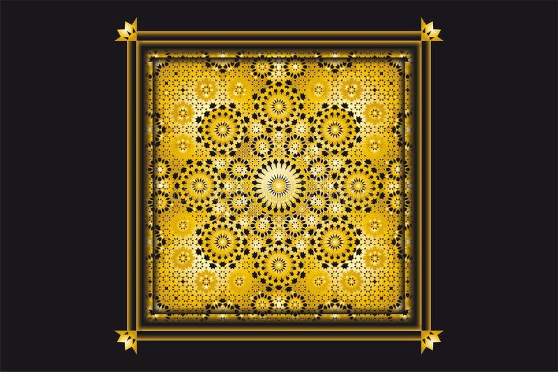 Arabesque Golden Pattern Background Gold Luxury Background Islamic ...