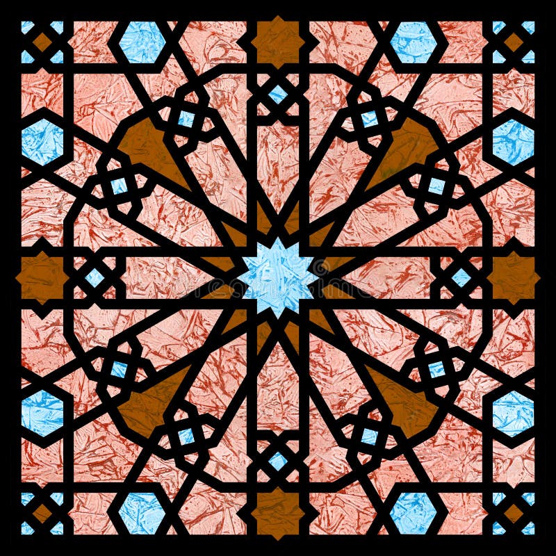 Islamic, Arabic Square Tile Textured with Rich Texture. Stock Image ...